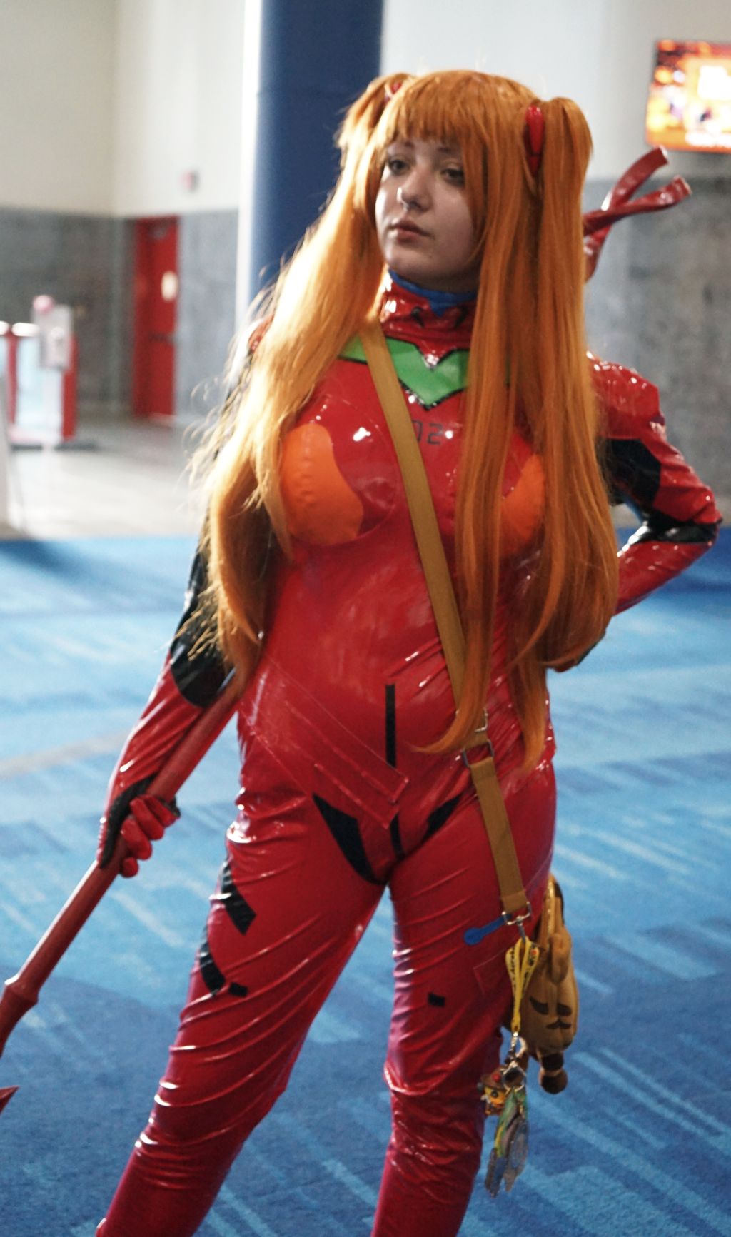 Asuka Langley Soryu cosplay at Anime Matsuri 2022 - Bronco Otaku